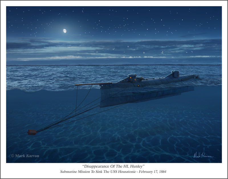 HL Hunley - "Disappearance Of The HL Hunley" – Mark Karvon Art Studios