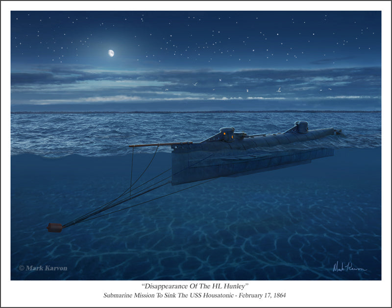HL Hunley - "Disappearance Of The HL Hunley" – Mark Karvon Art Studios