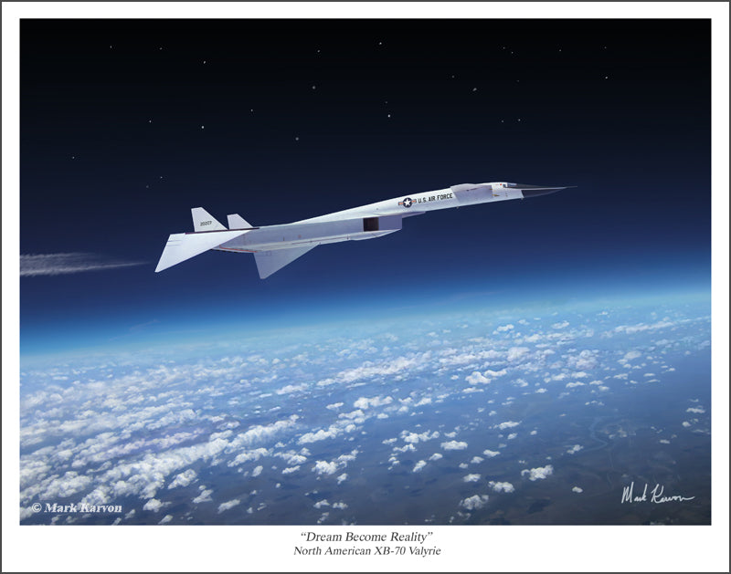 XB-70 Valkyrie - "Dream Become Reality" – Mark Karvon Art Studios