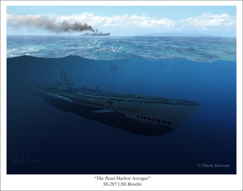 USS Bowfin - "The Pearl Harbor Avenger" – Mark Karvon Art Studios